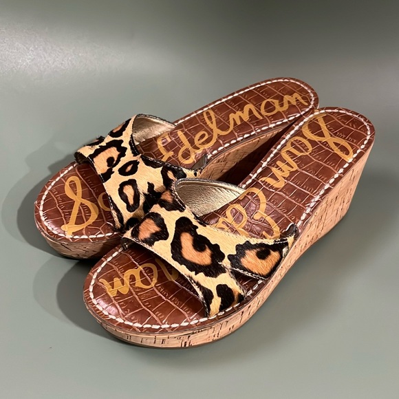 Sam Edelman | Shoes | Sam Edelman Reid Haircalf Platform Wedge Sandals ...